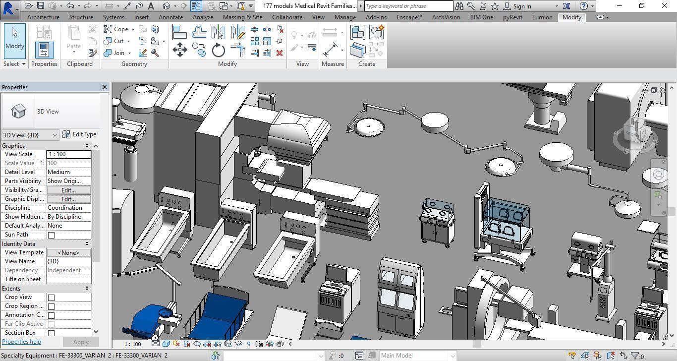177 models for Medical Equipment Revit Family 3d model 3D model | CGTrader