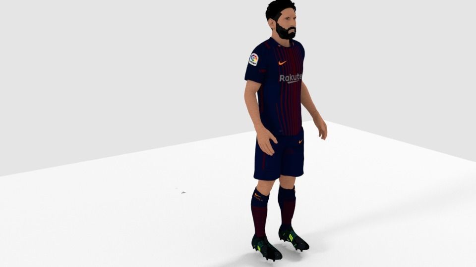 3D model Lionel Messi VR / AR / low-poly | CGTrader