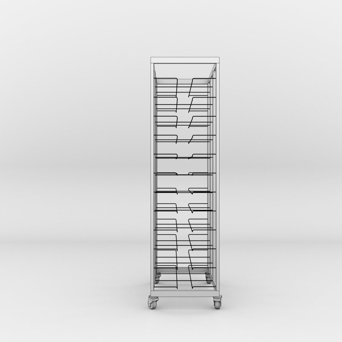Tray Trolley Blender Cycles 3D model | CGTrader