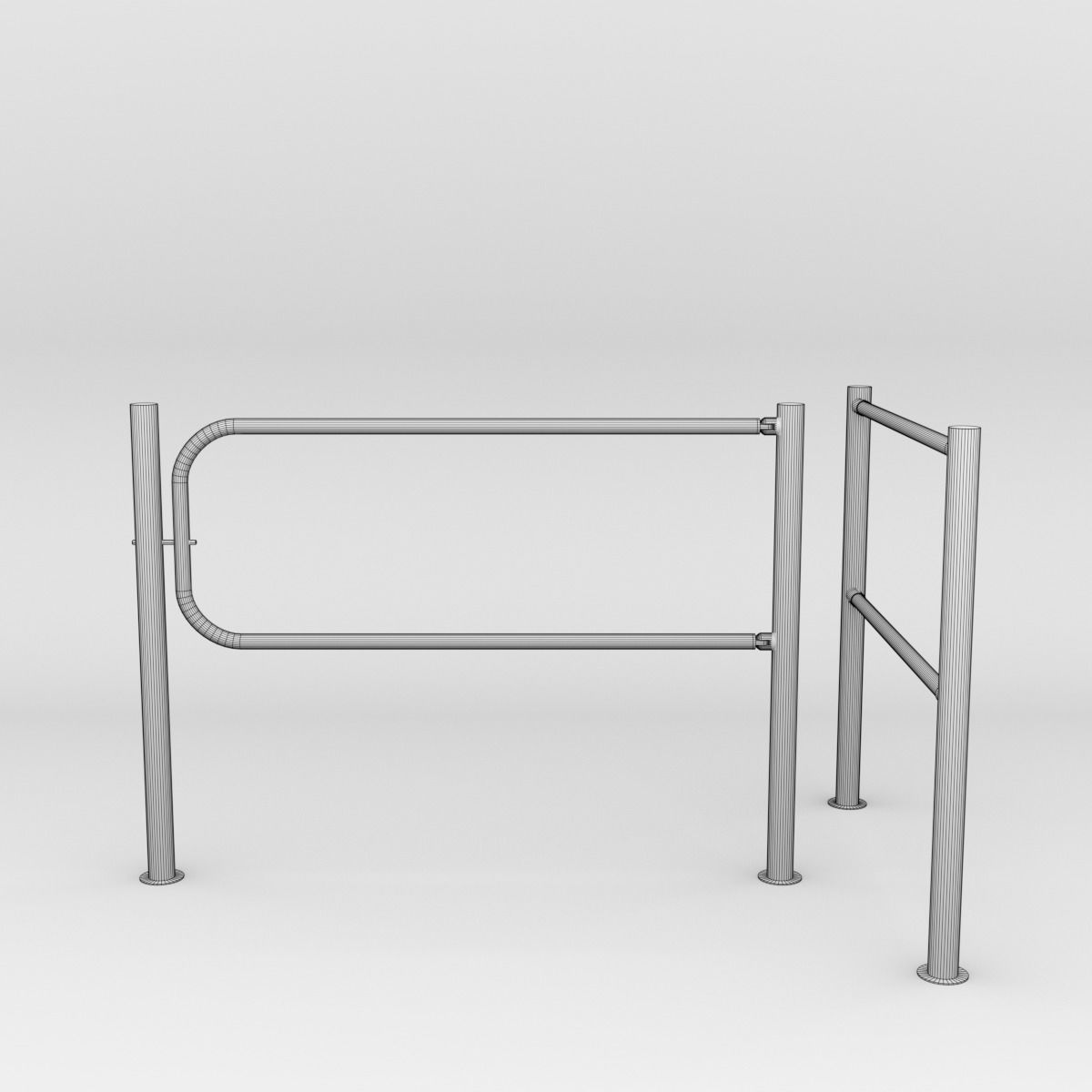 Swing Gates Blender Cycles 3D model | CGTrader