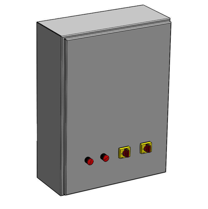 Configurable electrical panel housing 3D model | CGTrader