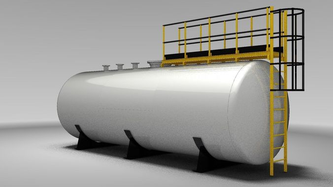 Storage tank free 3D Model STL | CGTrader.com