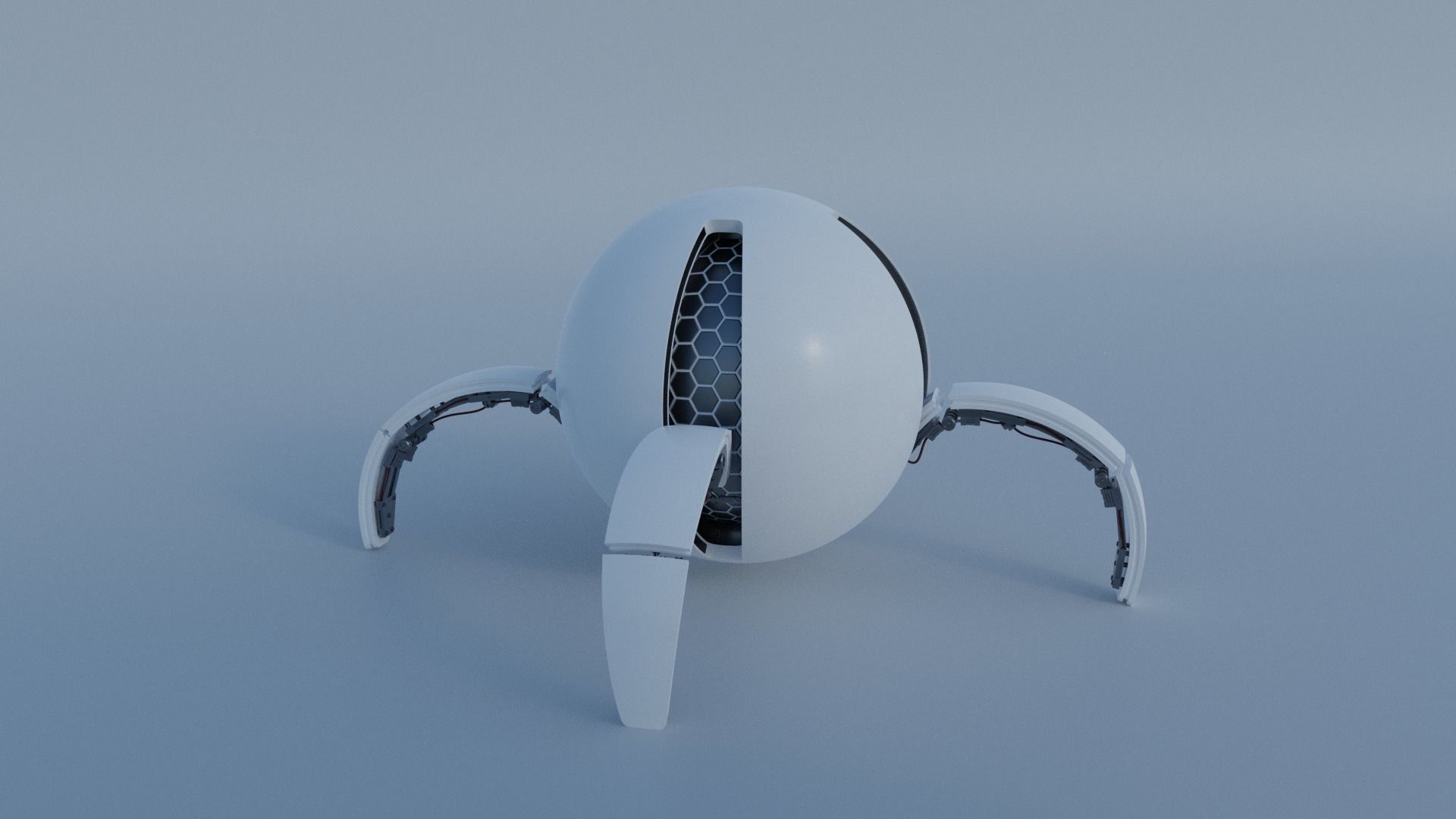 Recon sci-fi bug robot 3D model rigged | CGTrader