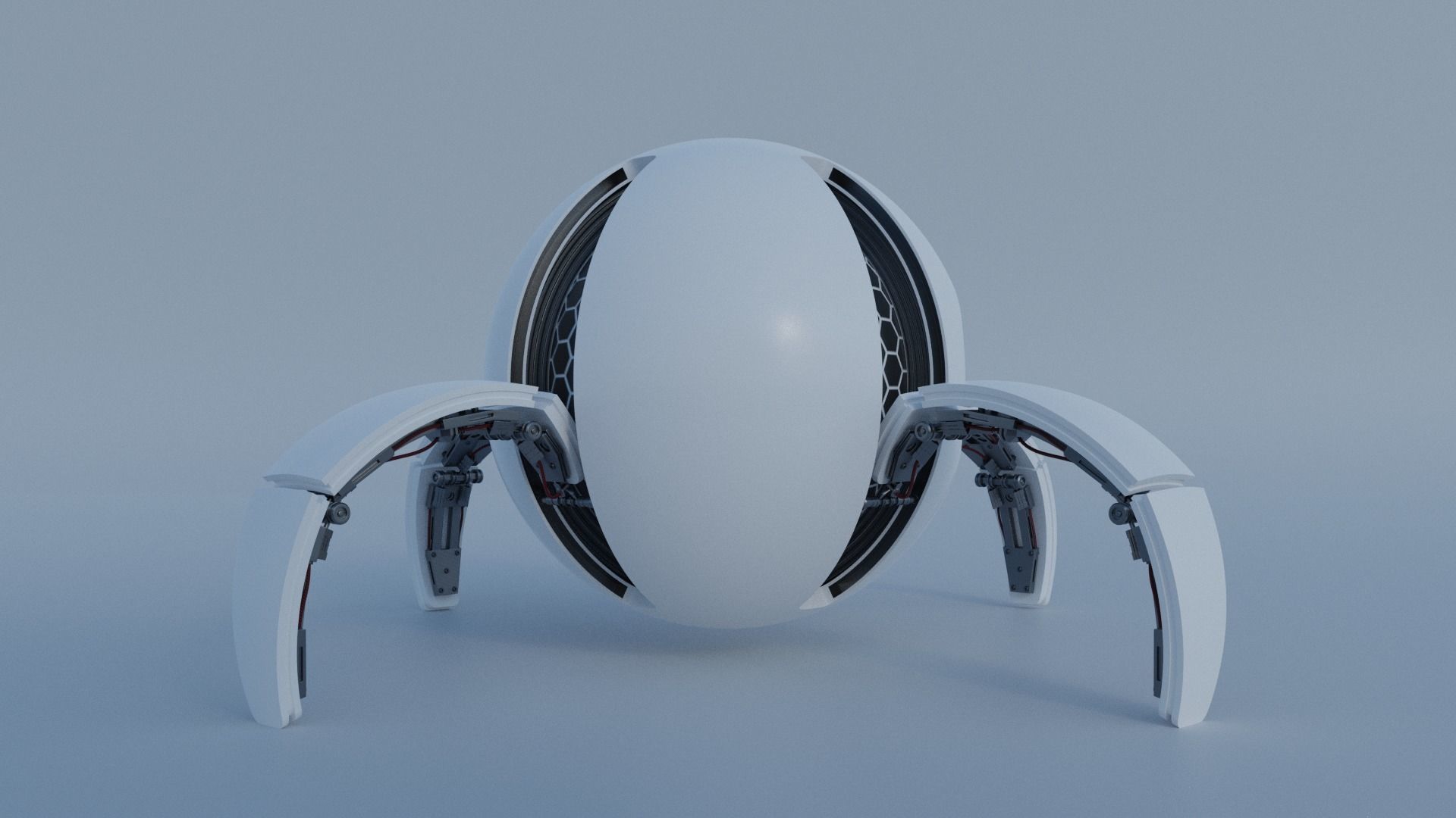 Recon sci-fi bug robot 3D model rigged | CGTrader