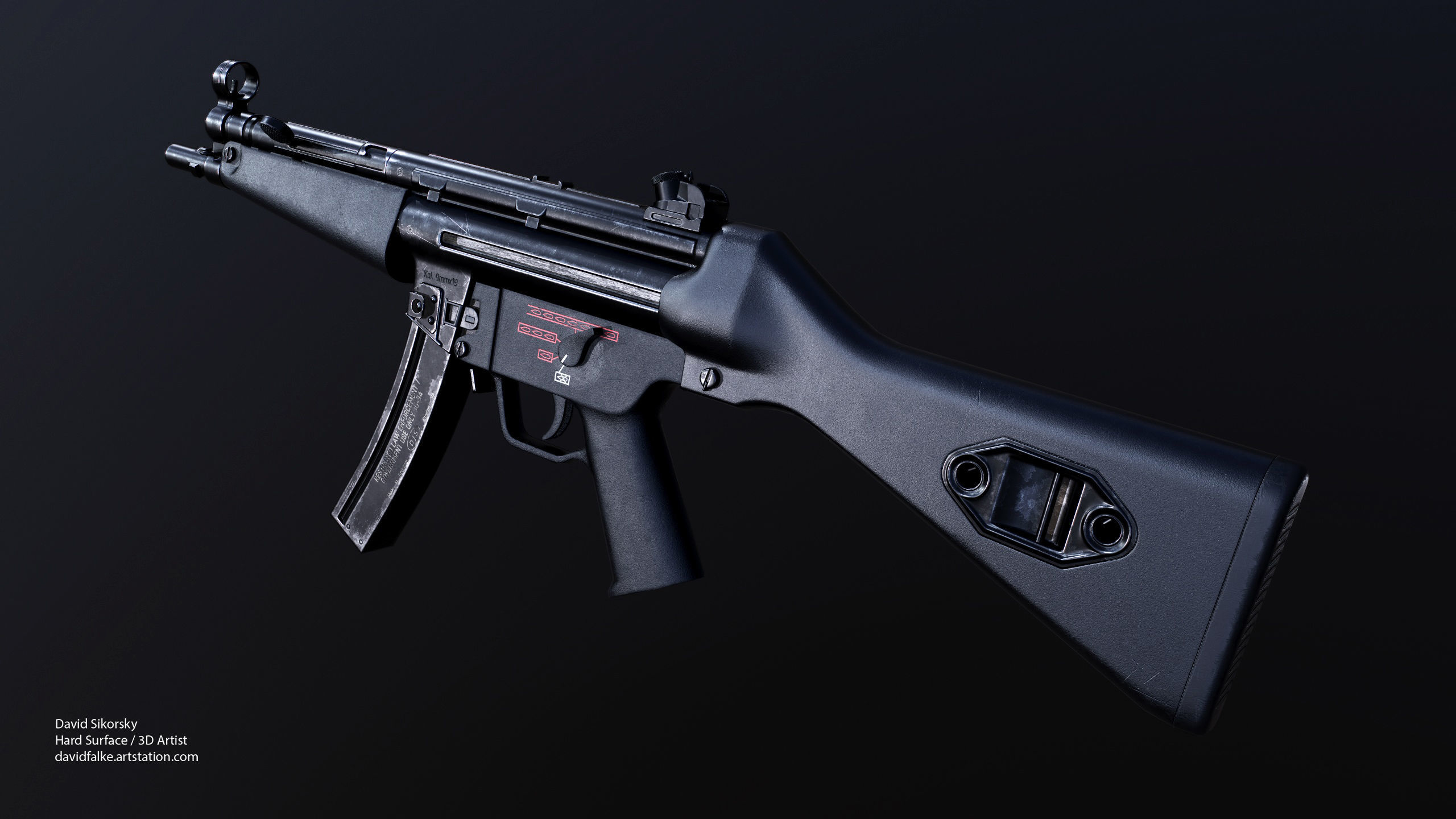 3D model MP5 - MP5K - MP5SD - Textured - Game Ready VR / AR / low-poly ...