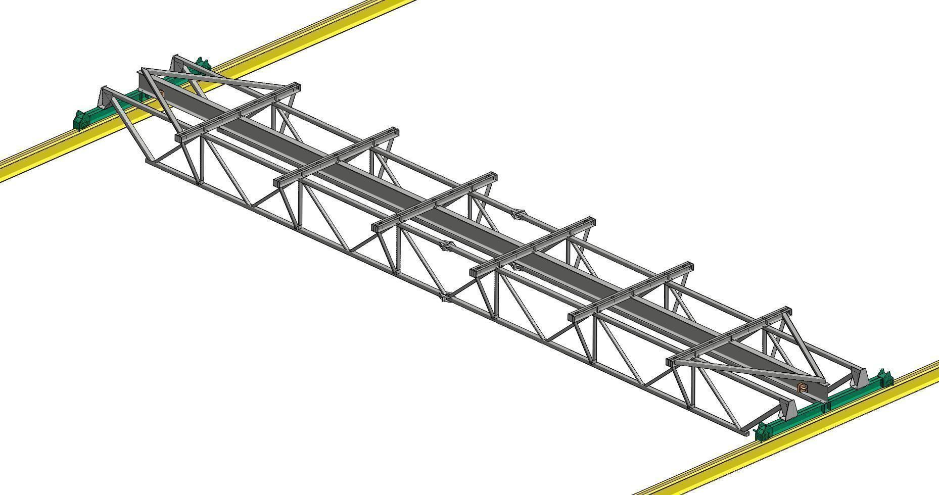 Warehouse Crane with beam and telpher 3D model | CGTrader