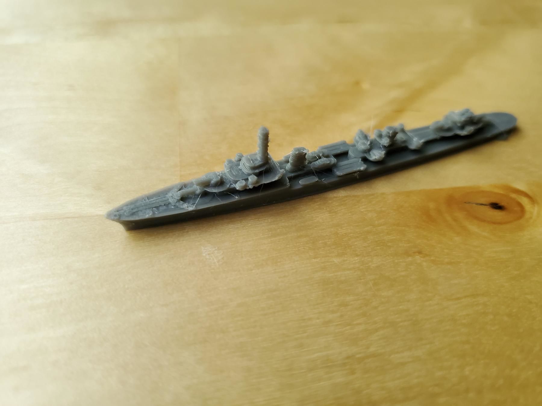 French Le Fantasque Class Destroyer Warship 3D model 3D printable ...