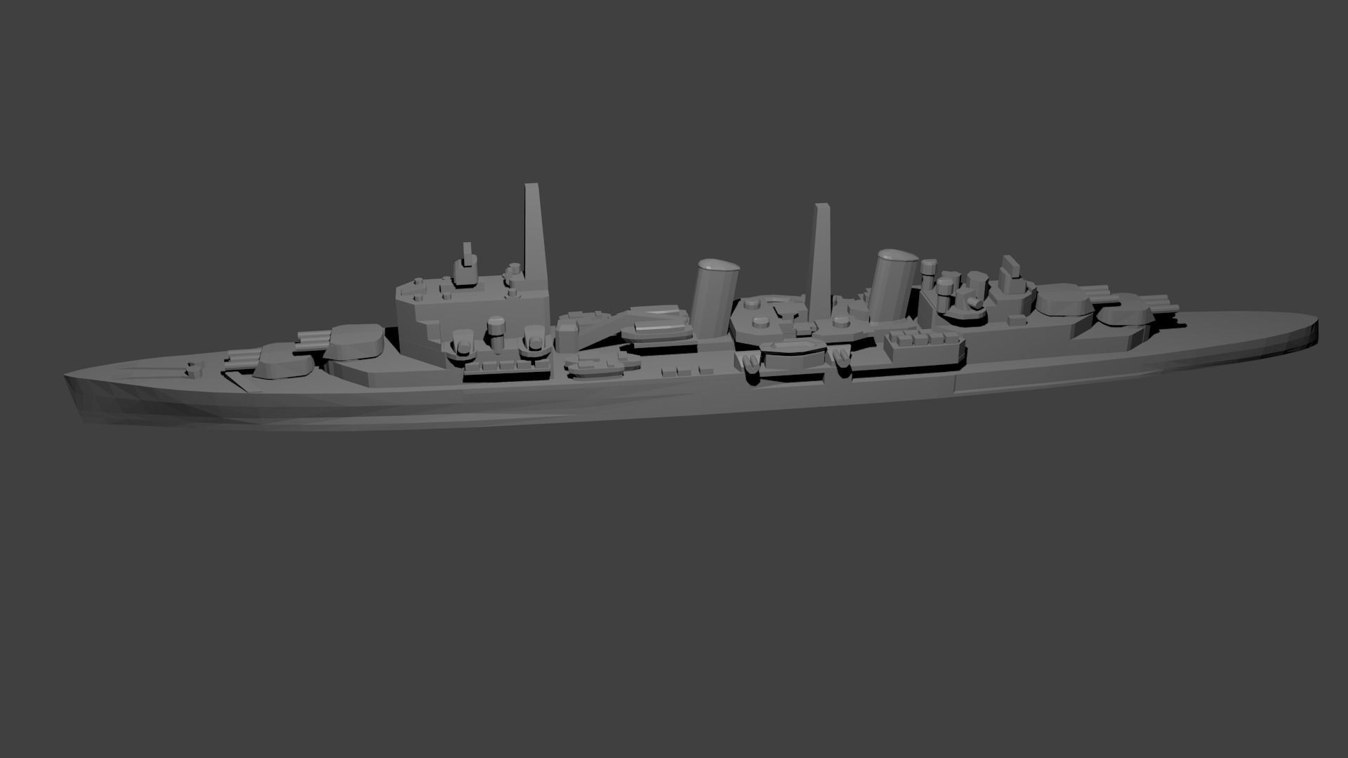 British Town Class Cruiser Warship 3D model 3D printable | CGTrader