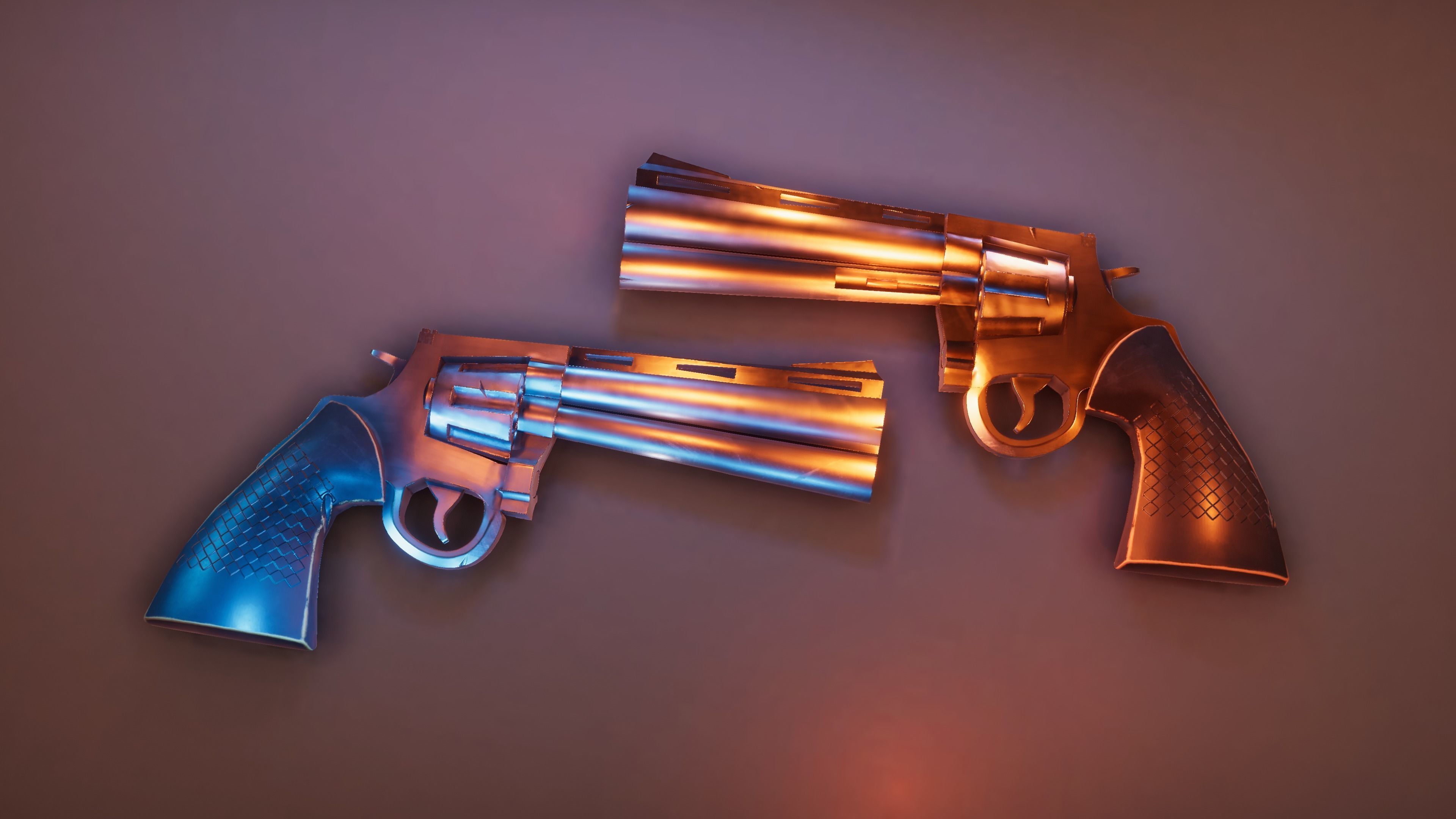 3D model Stylized Magnum Revolver VR / AR / low-poly | CGTrader