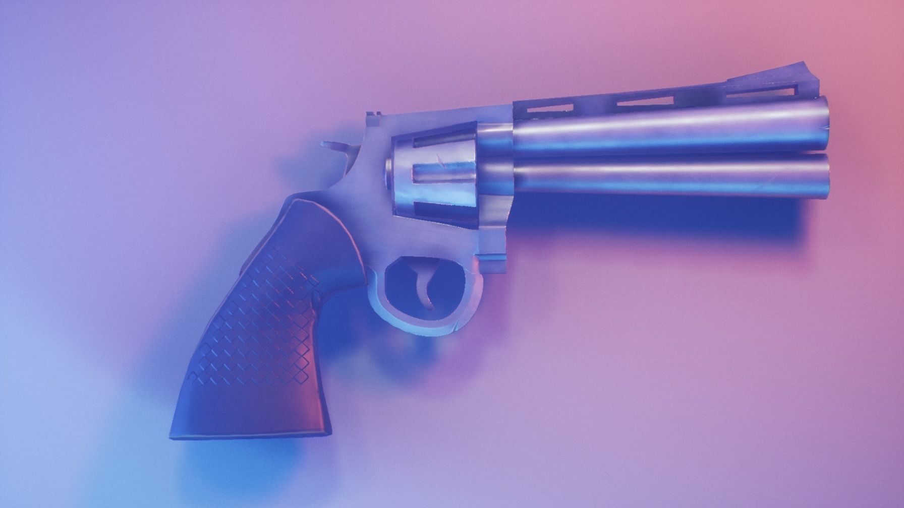 3D model Stylized Magnum Revolver VR / AR / low-poly | CGTrader