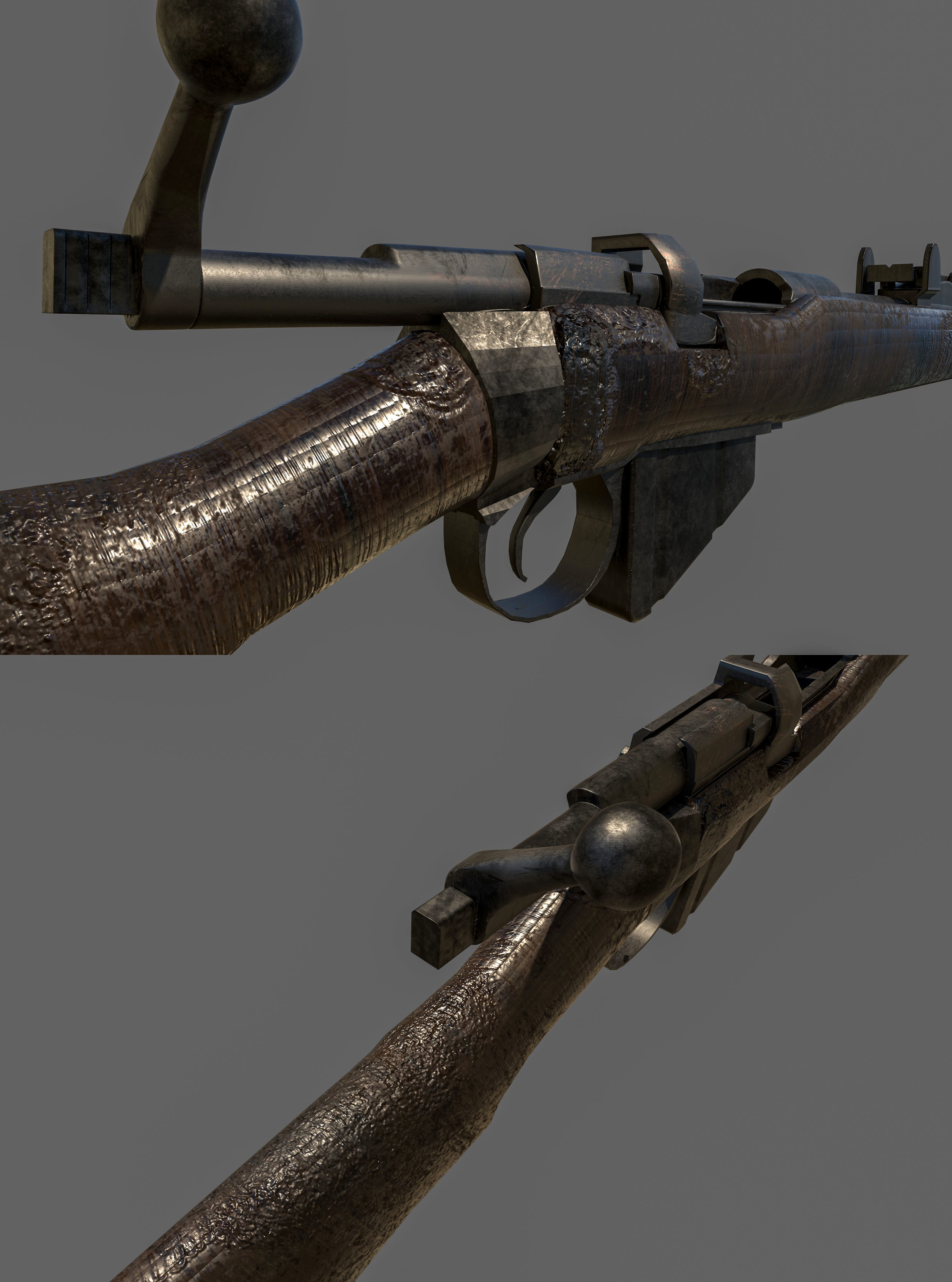 3D model Lee Enfield m3 VR / AR / low-poly | CGTrader