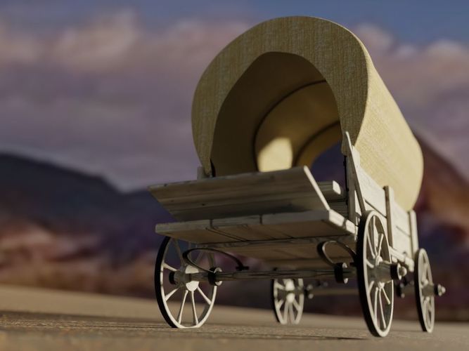 Old Wagoon 3D model | CGTrader