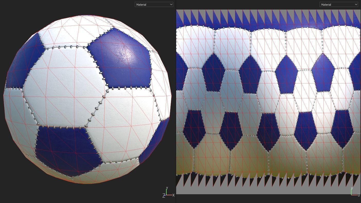 3D model Soccer ball scratched PBR VR / AR / low-poly | CGTrader
