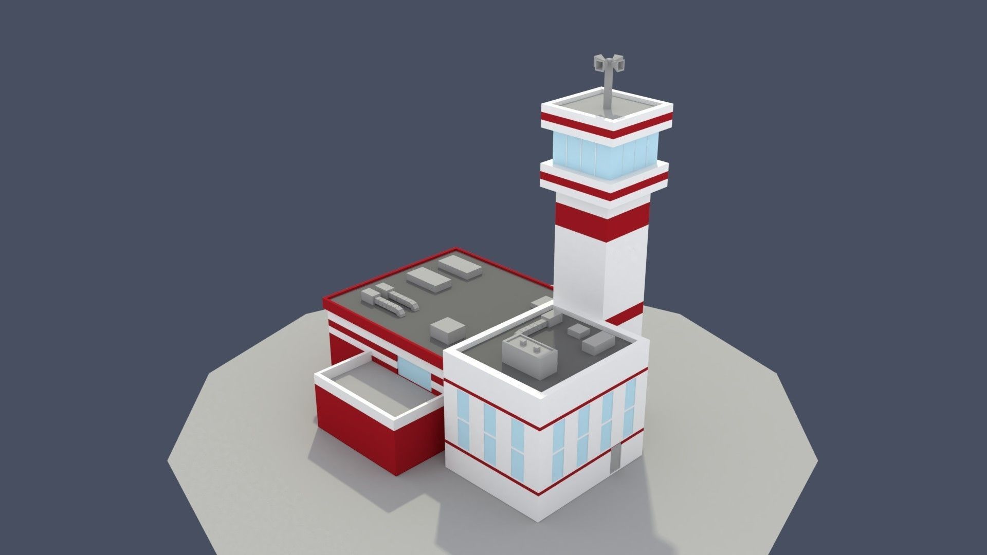 3D model Low Poly Fire Department VR / AR / low-poly | CGTrader