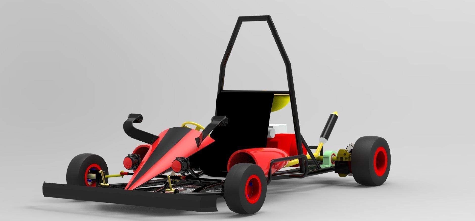 Go kart custom free 3D model | CGTrader