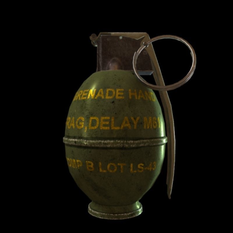 3D model MP26 grenade WW2 VR / AR / low-poly rigged | CGTrader