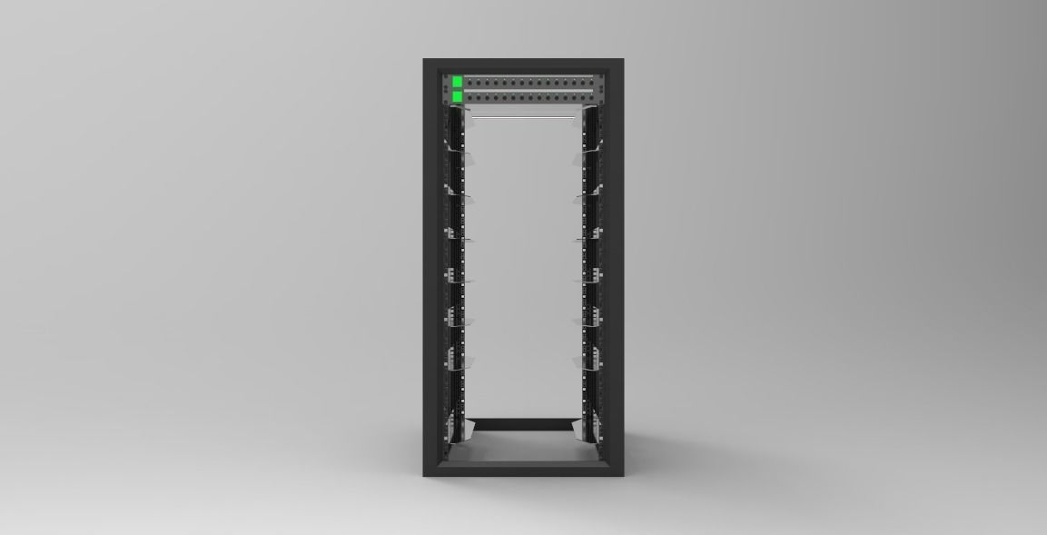26RU Systems Rack 3D model | CGTrader
