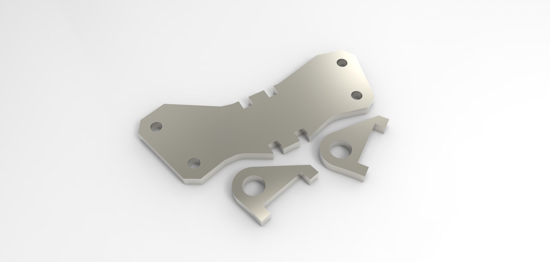 Ge jet engine bracket- sheetmetal experiment free 3D model | CGTrader