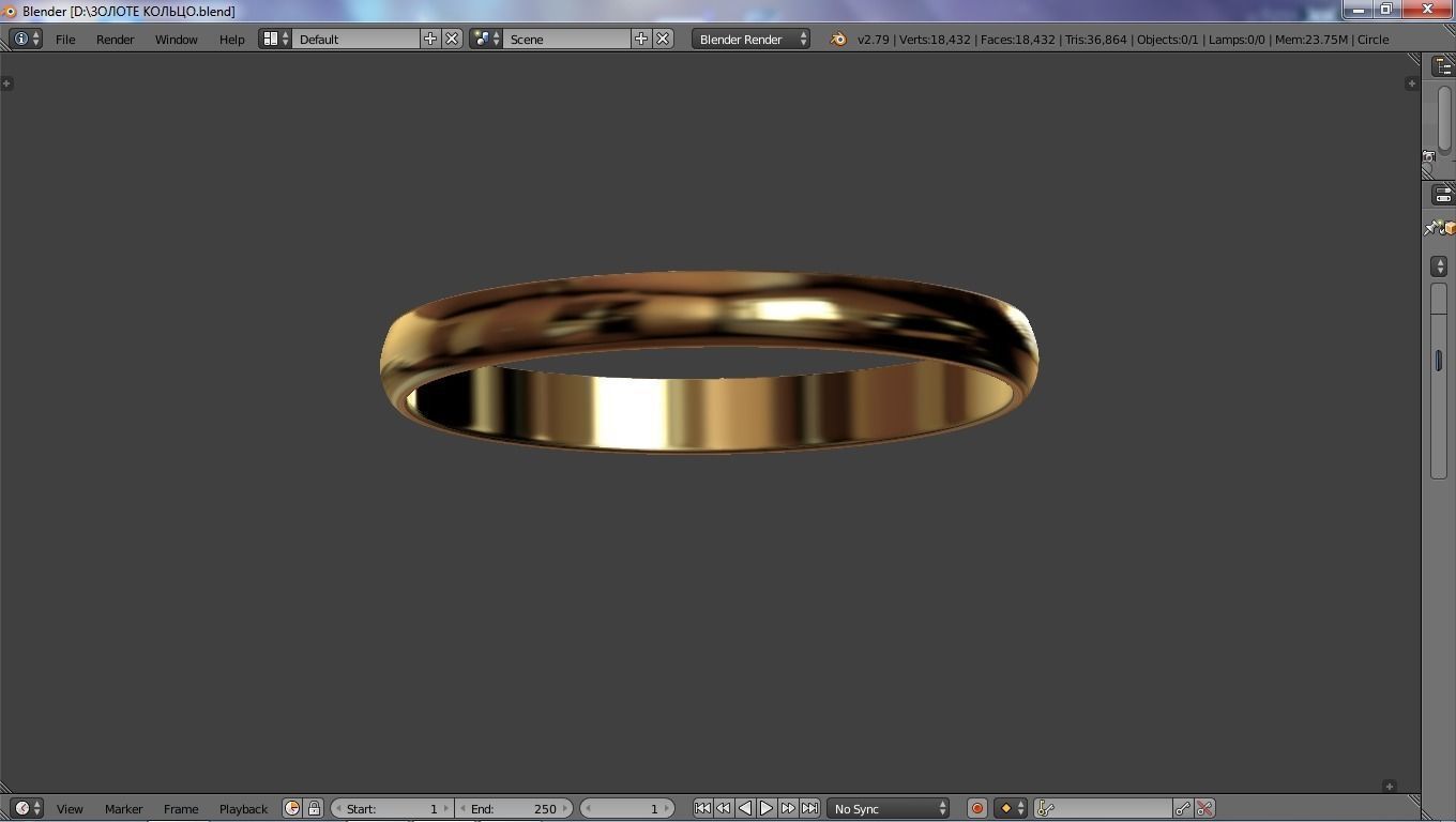 Gold ring 3D model | CGTrader
