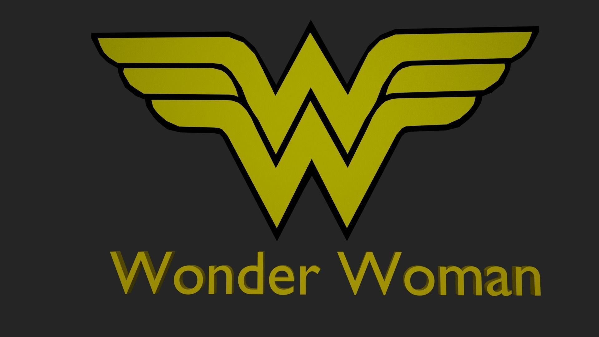 Dc Heroes Logo 3D model 3D printable | CGTrader