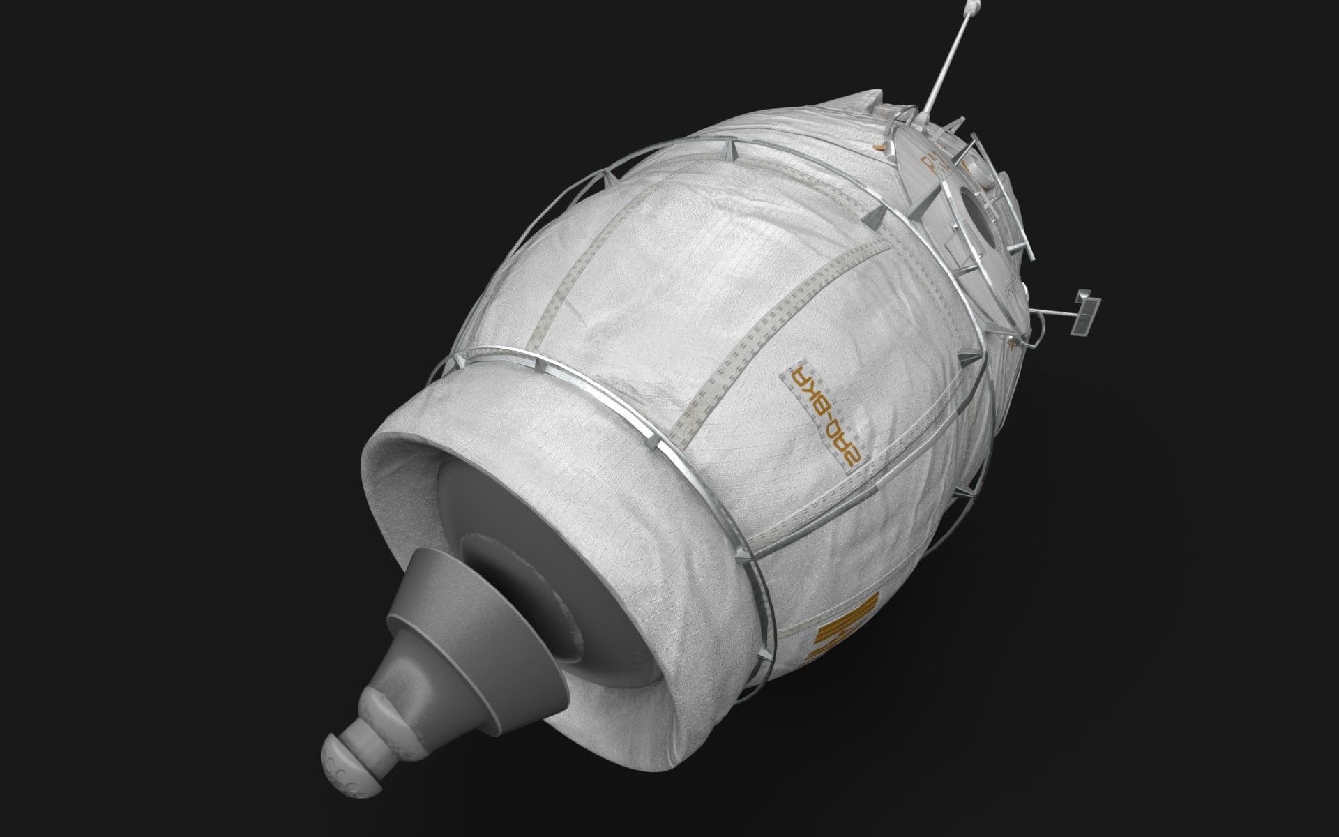 Docking Compartment PIRS Module on International Space Station 3D model ...