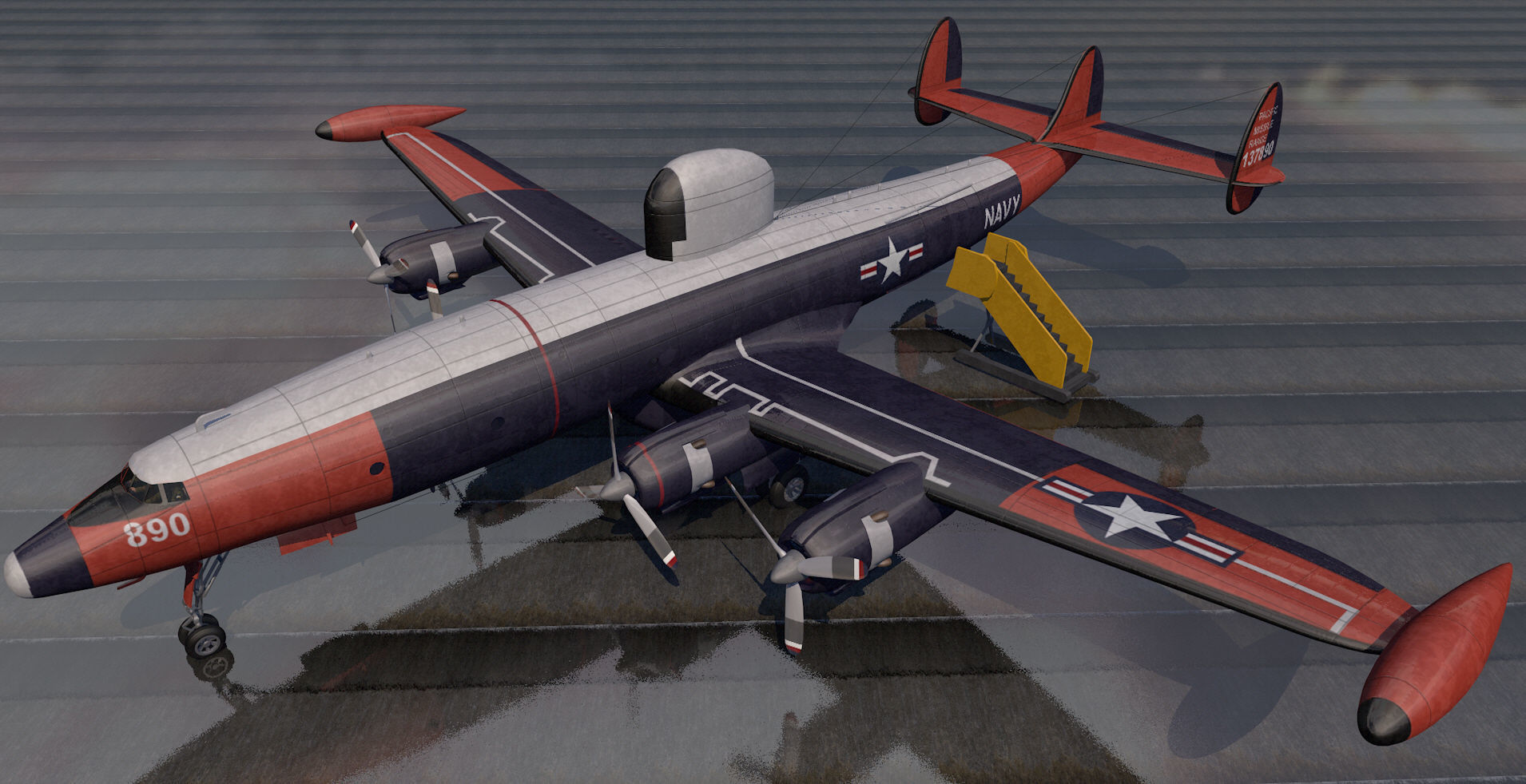 Lockheed EC-121 Warning Star 3D model | CGTrader