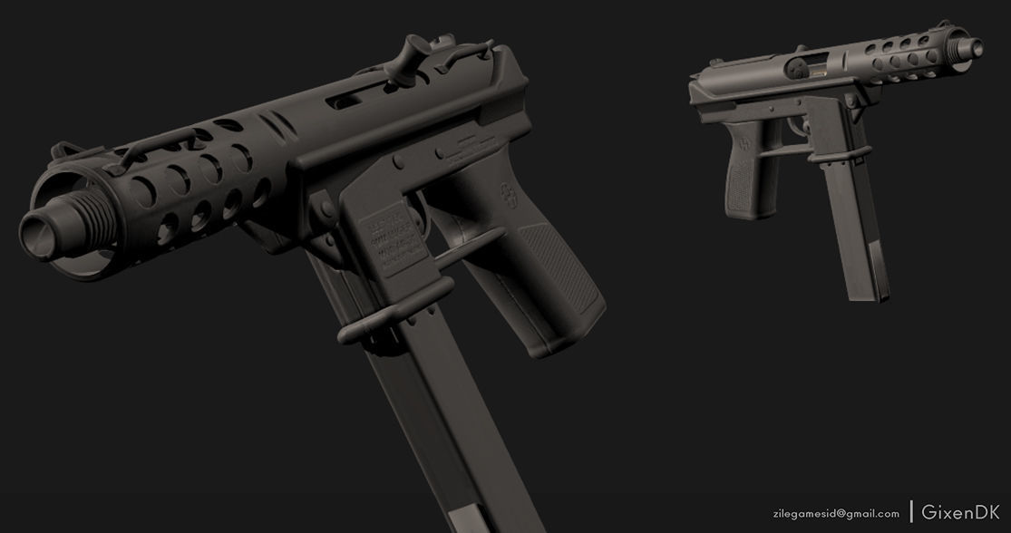 3D model TEC-9 Only for Unity VR / AR / low-poly | CGTrader