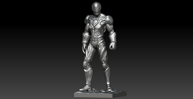 Black ranger 2017 3d print 26 cm 3D model 3D printable | CGTrader