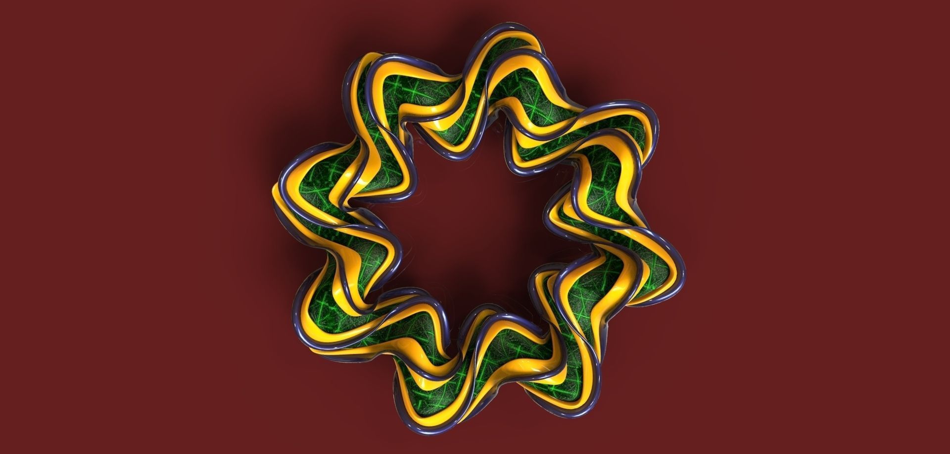Spiral Torus free 3D model | CGTrader