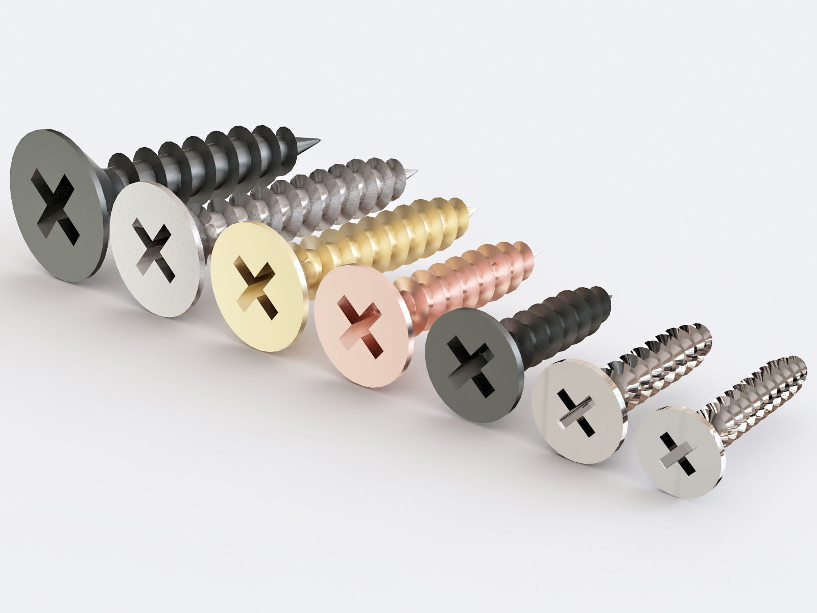 Nuts Blots and Screws vol 01 3D model | CGTrader