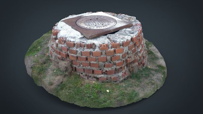 3D model Sewer with bricks VR / AR / low-poly | CGTrader