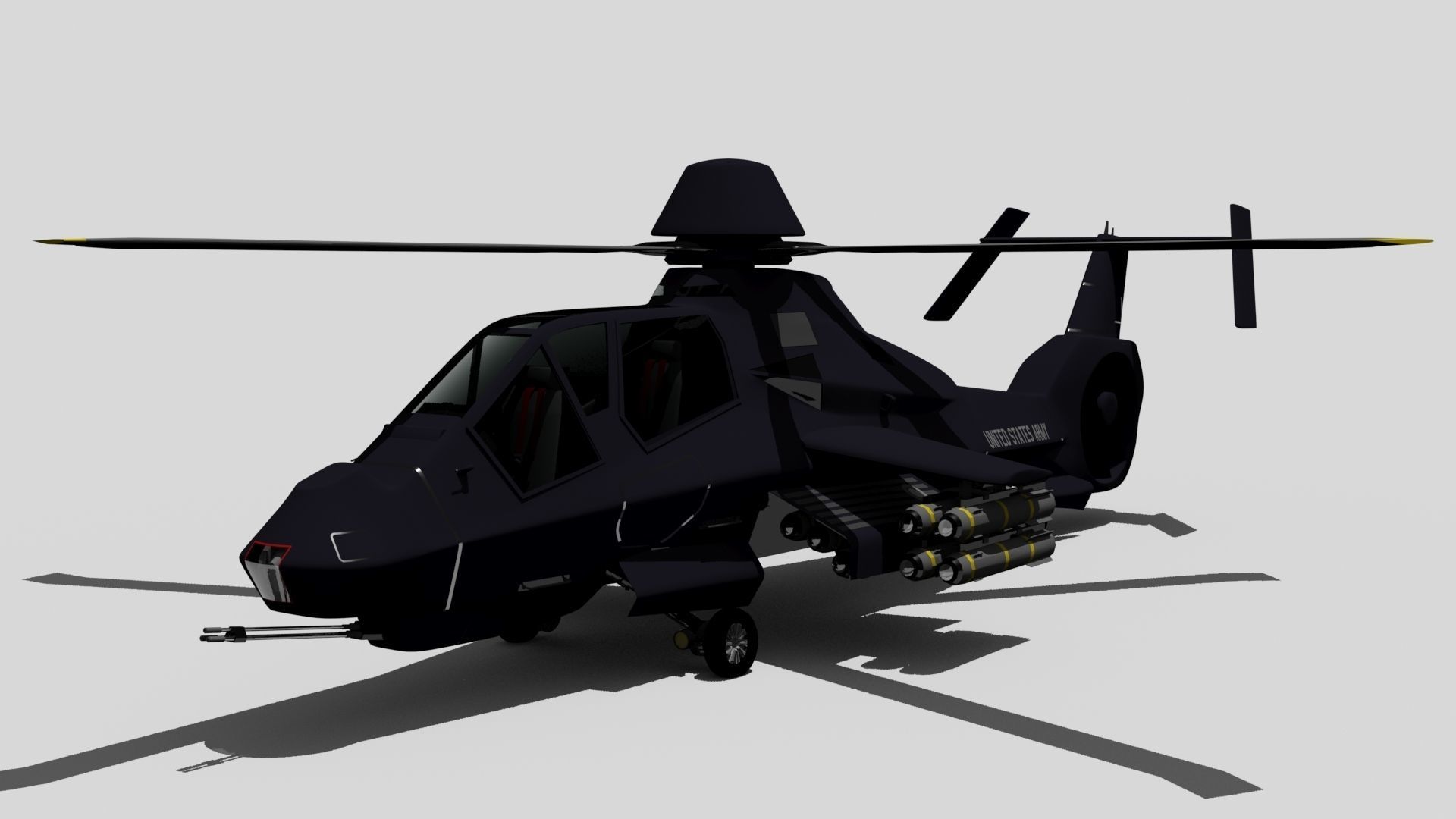 RAH-66 Comanche 3D asset low-poly | CGTrader