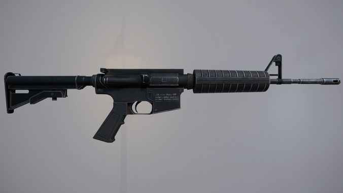 3D model M4 Gun VR / AR / low-poly | CGTrader