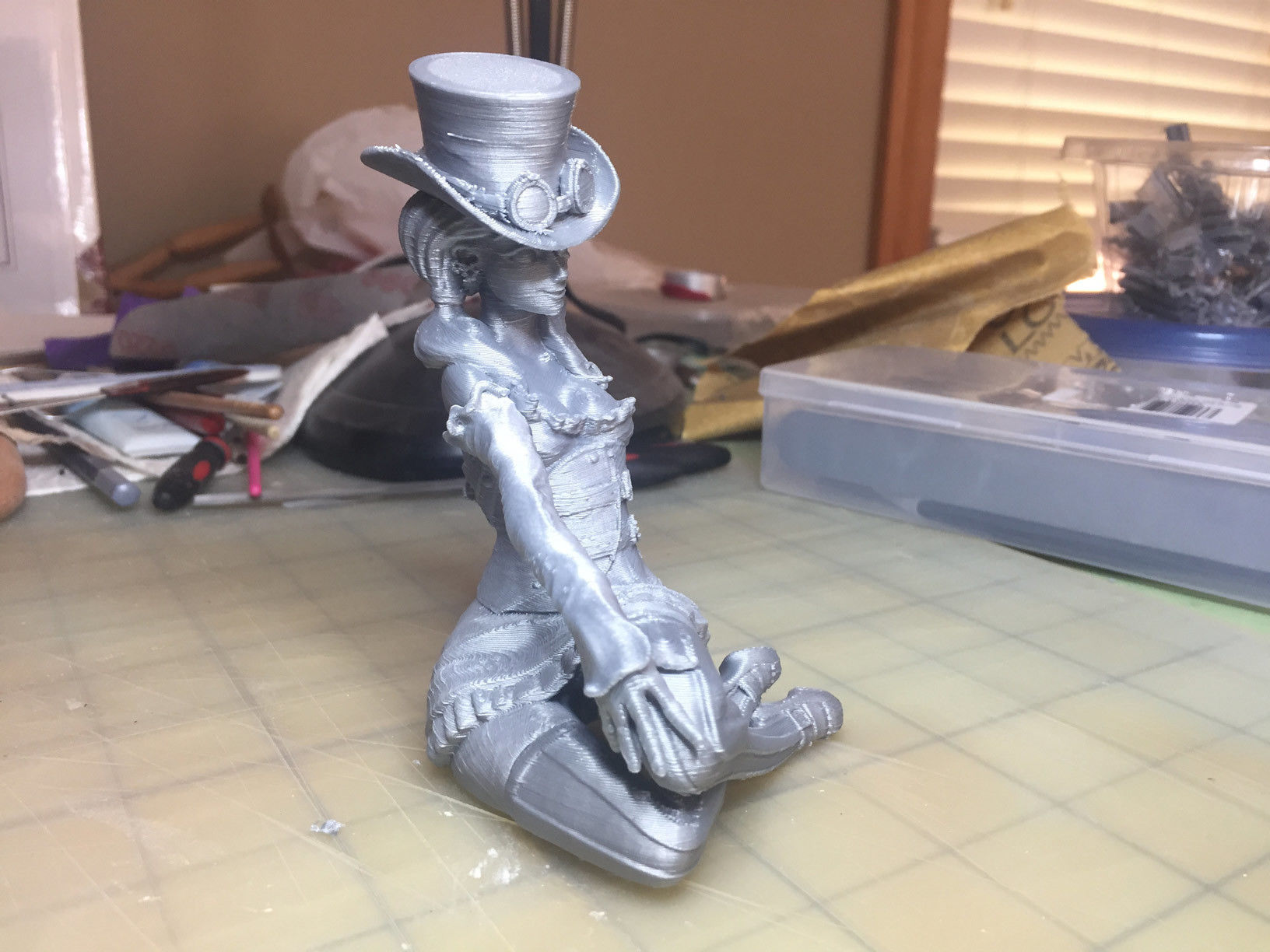 Steampunk Girl Pinup 3D print model 3D model 3D printable | CGTrader