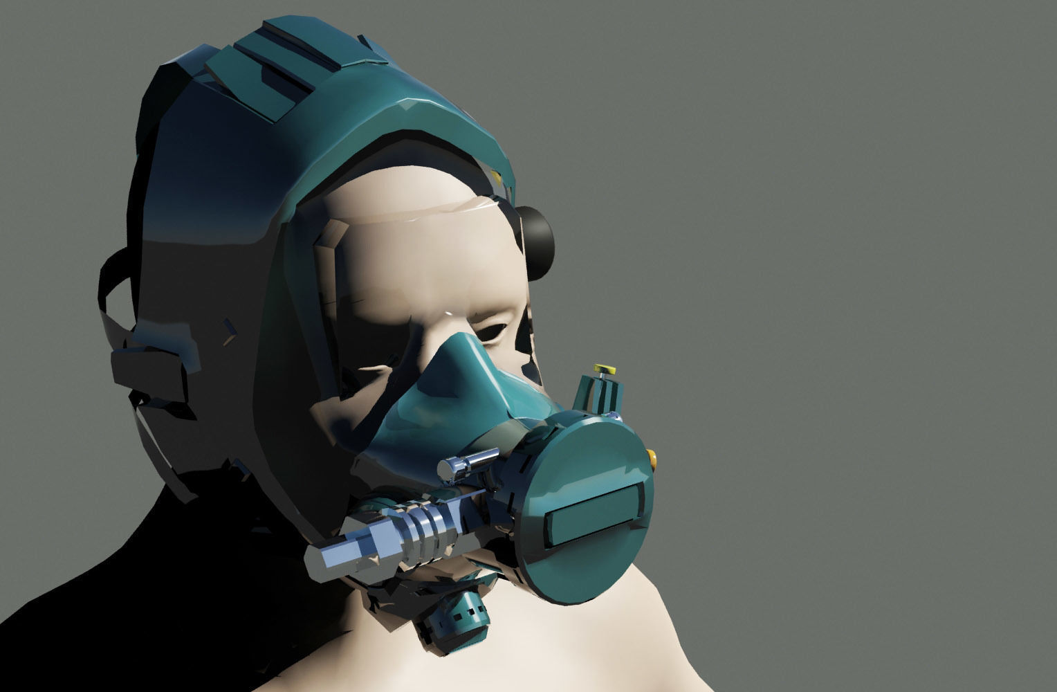 3D model Full face diving mask VR / AR / low-poly | CGTrader