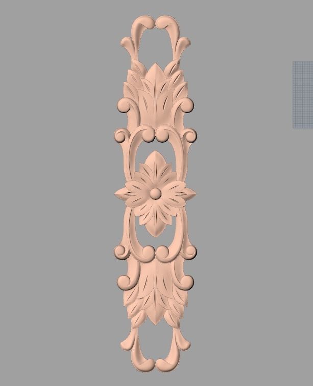 Door Design 3d Relief Model Stl Format File For Cnc Carving E689 3d
