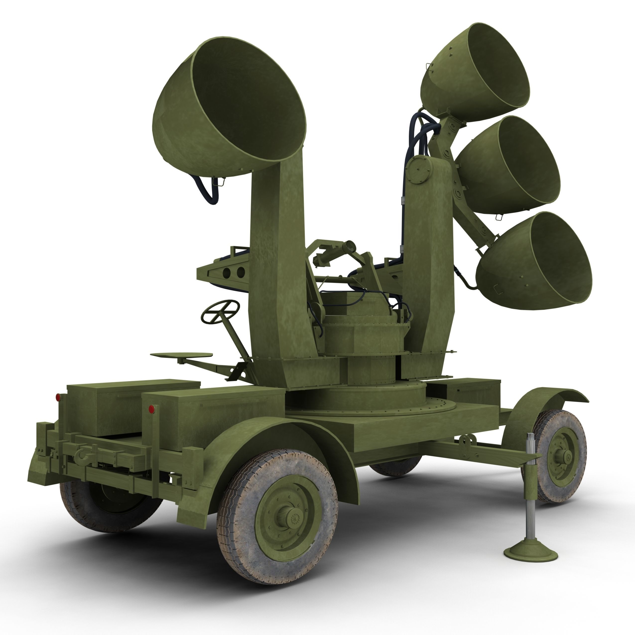 Mobile Sound Locator 3D model | CGTrader