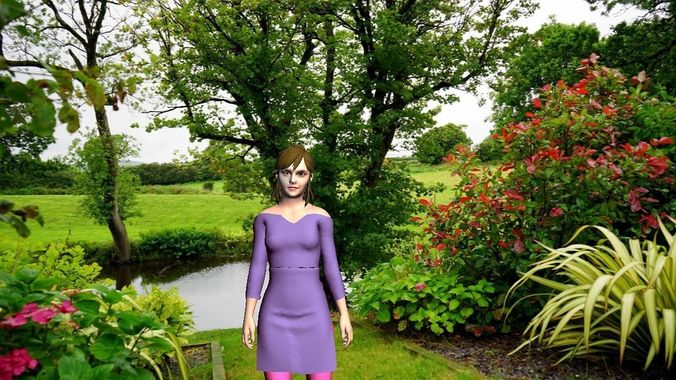 Emma Watson Clone free 3D model animated rigged | CGTrader