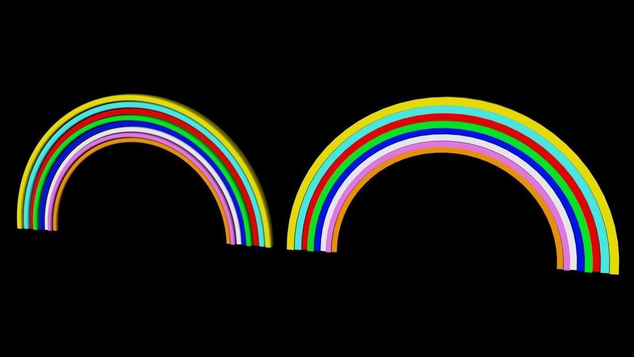 3D model Rainbow VR / AR / low-poly | CGTrader