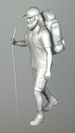 WALKER hiker 3D model | CGTrader