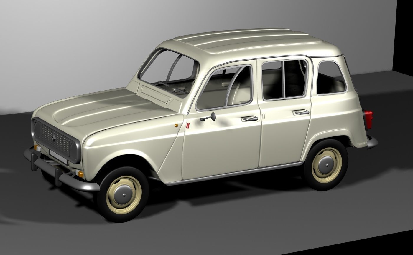 CAR RENAULT 4L 3D model | CGTrader