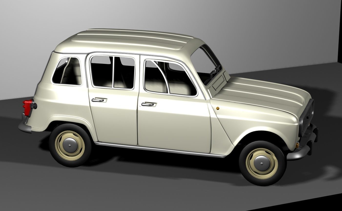 CAR RENAULT 4L 3D model | CGTrader