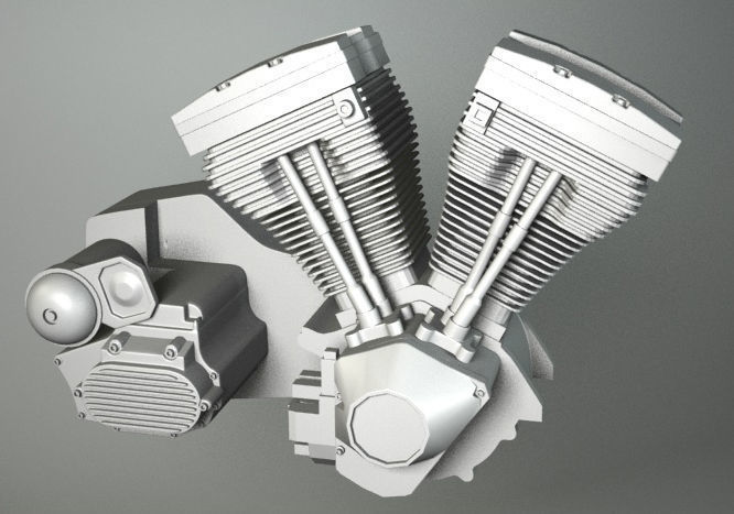 MOTOR harley-davidson motorcycle engine 3D model | CGTrader