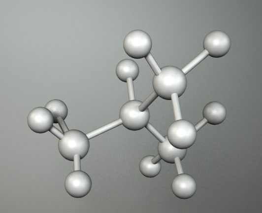 MOLECULES silver molecule 3D model | CGTrader