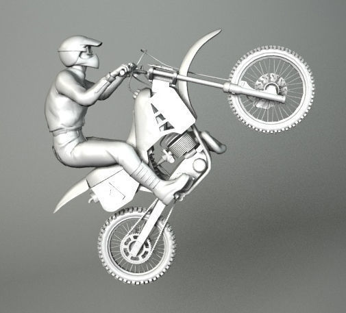MOTOCROSS rider 3D model | CGTrader