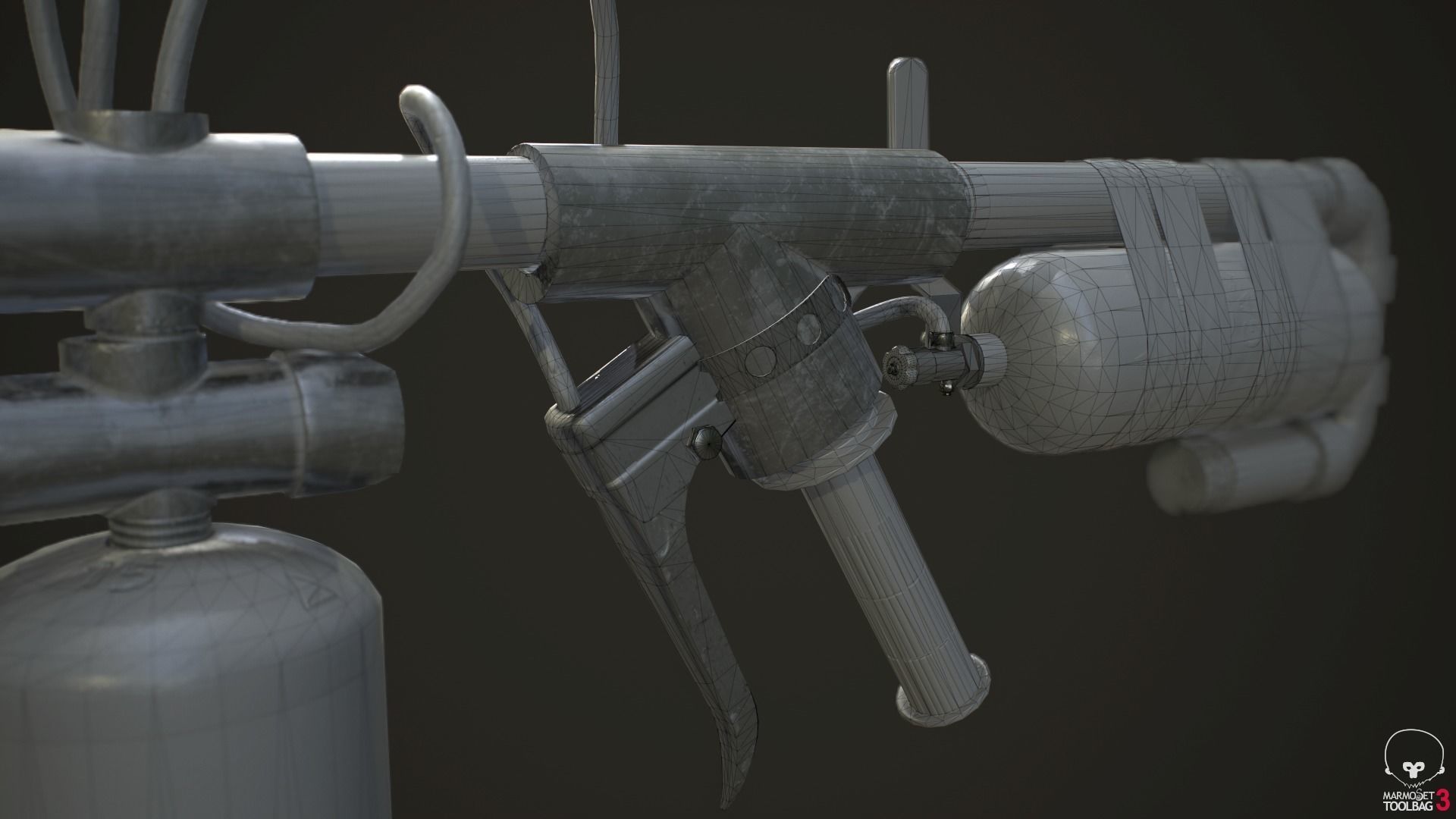 3D model Flamethrower VR / AR / low-poly | CGTrader