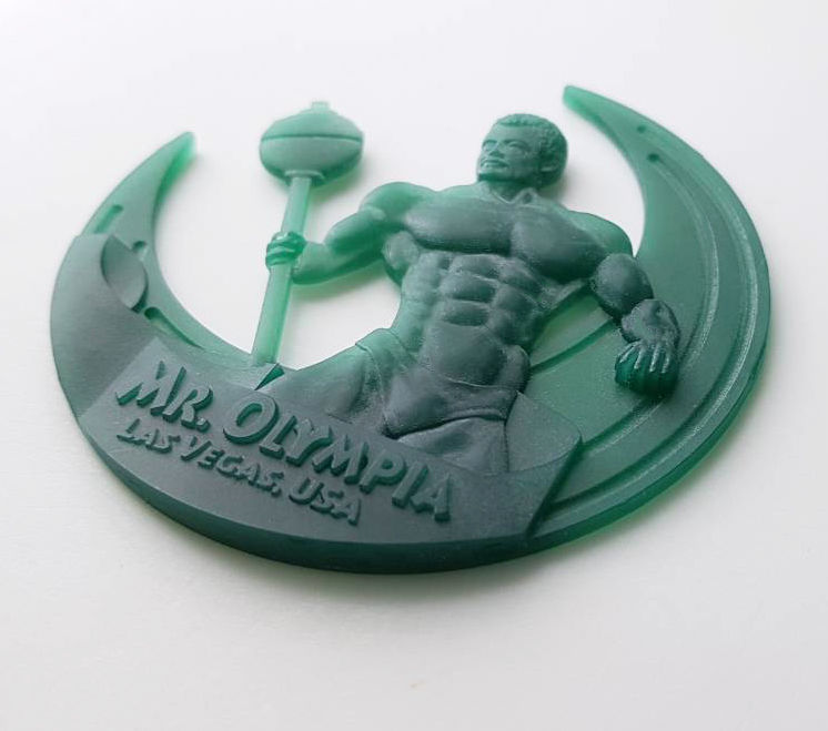 Mr Olympia medal bodybuilding trinket 3D model 3D printable | CGTrader