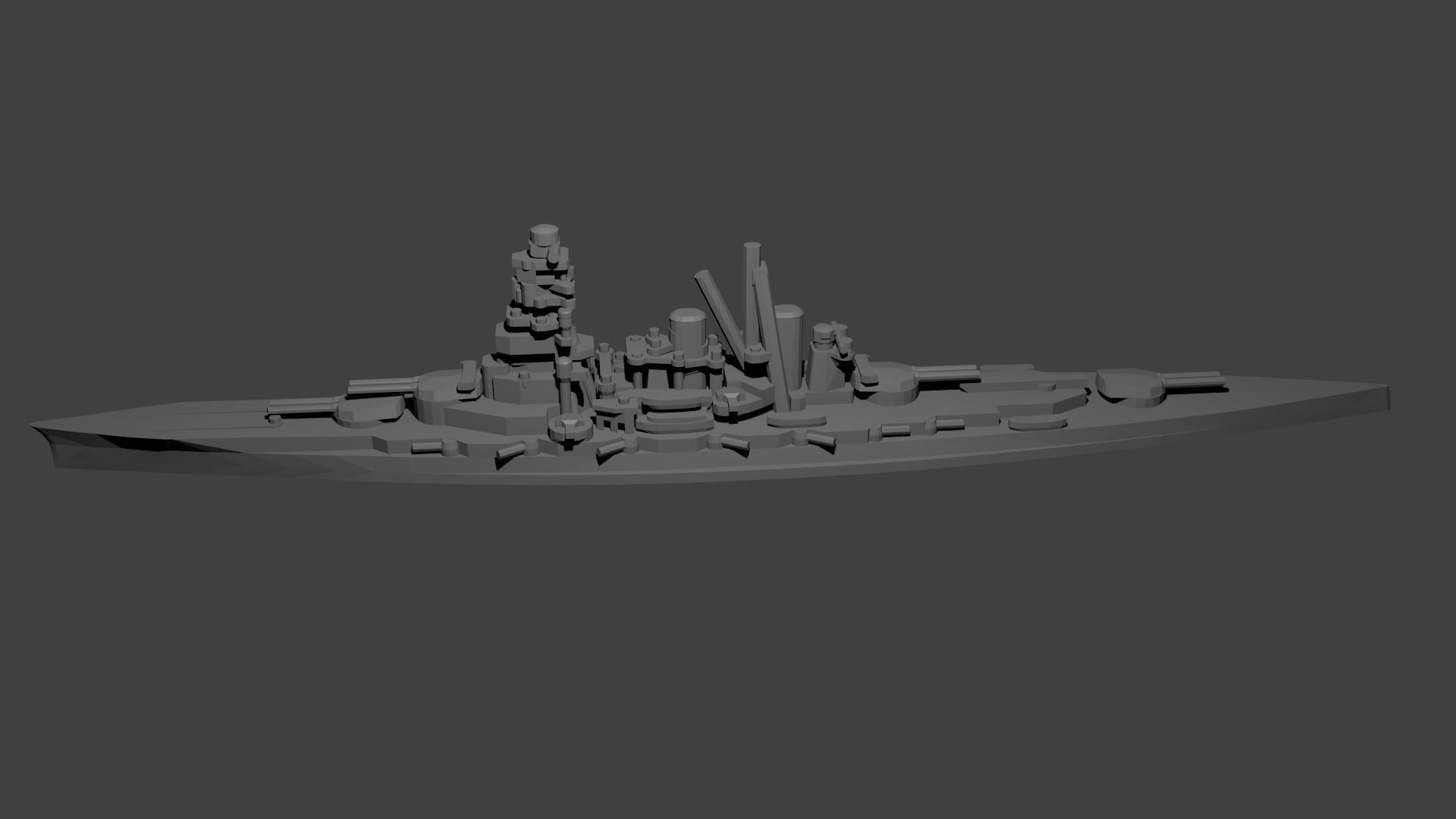 Japanese Kongo Class Battlecruiser 3D model 3D printable | CGTrader
