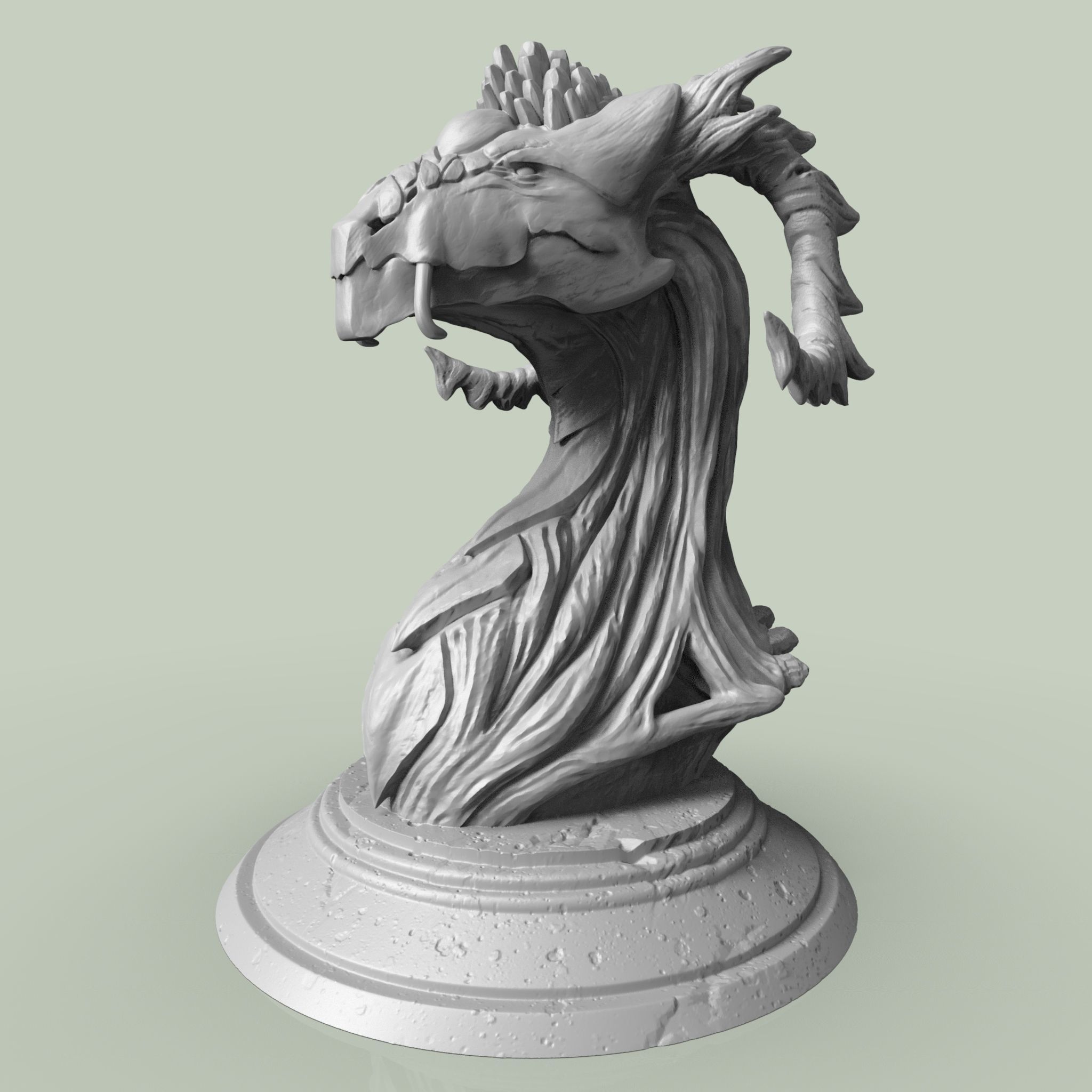 Forest dragon 3D model 3D printable | CGTrader