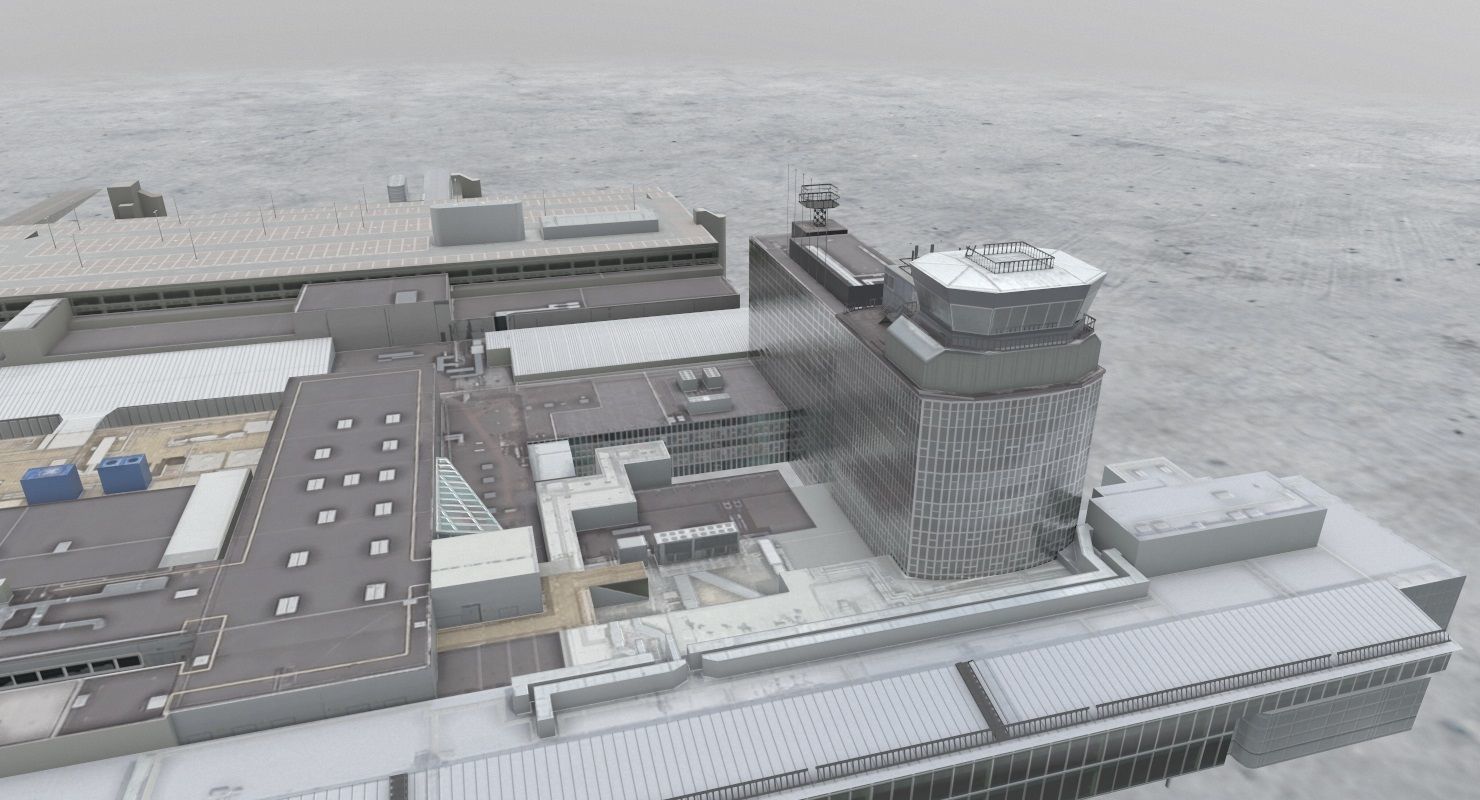 3D model EGCC Terminal 1 VR / AR / low-poly | CGTrader